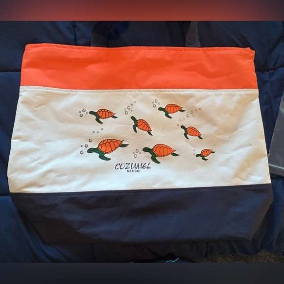 Unitalla | Bags | Unitalla Large Beach Bag Orangeblue | Poshmark